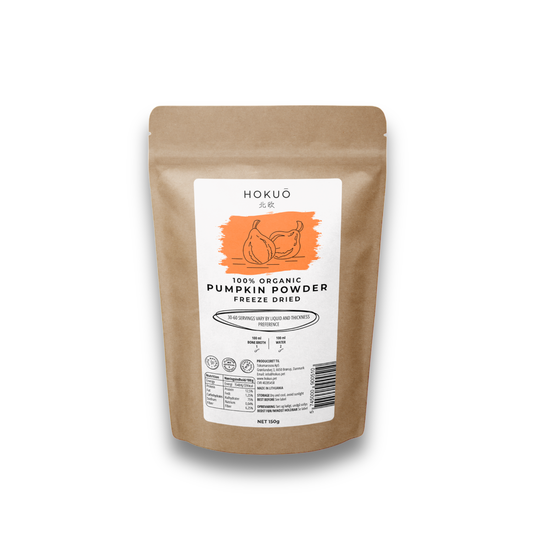 Hokuō® Organic Pumpkin Powder